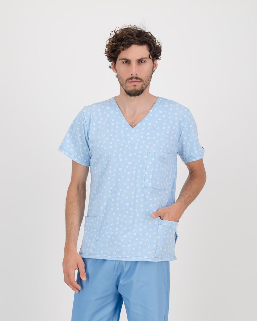 Baby Blue Sunflowers - Tanc.co.za | Medical Scrubs
