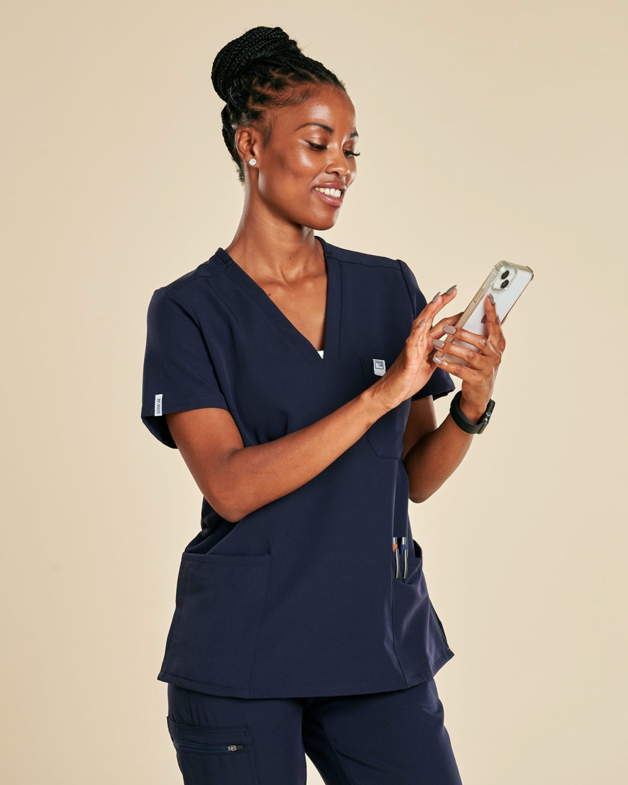 Lily™ Three Pocket Scrub Top - Tanc.co.za | Medical Scrubs