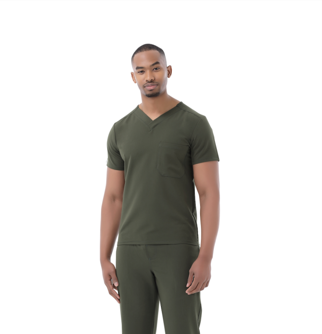 Jeff™ Double Pocket Scrub Top - Tanc.co.za | Medical Scrubs