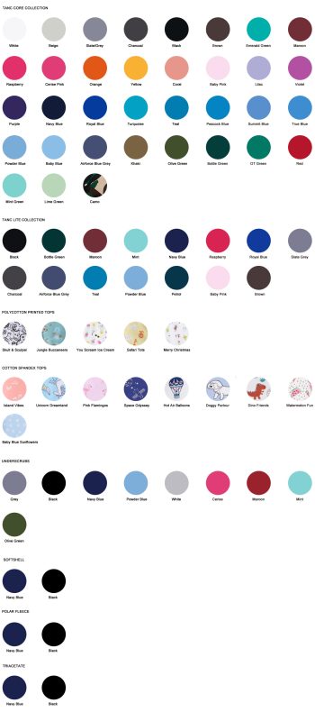 Colours - Tanc Scrubs